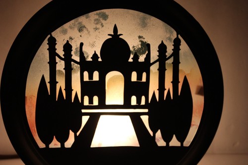 Antique 1940's TAJ MAHAL Serenity Night Light Lamp 8 1/2" diameter ...