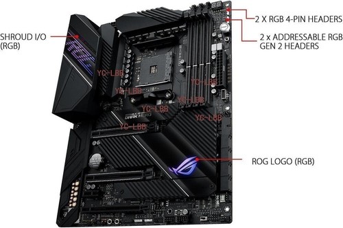 ASUS ROG Crosshair VIII Dark Hero AM4 Motherboard (X570, ATX, SATA 6Gb ...