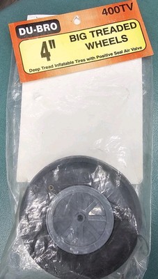 DU-BRO 400TV 4" Big Treaded Wheel Deep Thread Inflatable Tire With Air ...