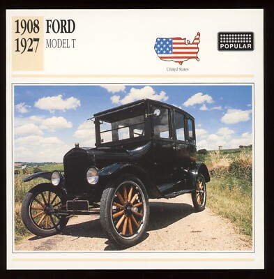 1908 - 1927 Ford Model T Classic Cars Card | eBay