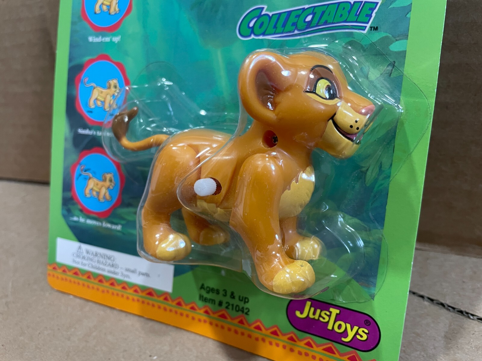 Disney Lion King Simba 3-Pc Lot Wind-Up MOC Battery Op MIB & Bubble ...