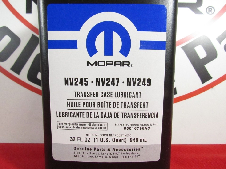 DODGE RAM CHRYSLER JEEP NV245 NV247 NV249 TRANSFER CASE FLUID NEW OEM ...