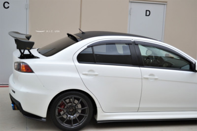 HIC USA 2008 to 2015 Lancer EVO X 4dr rear window roof visor spoiler | eBay