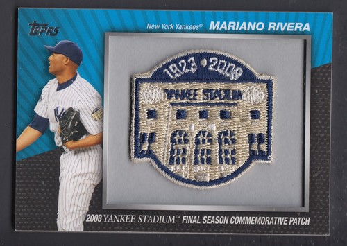 Mariano Rivera 2010 Topps Commemorative Patch Card 2008 Final Yankee ...
