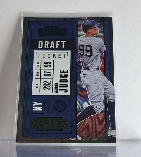 2020 Panini Contenders Draft Green Ticket #54 Aaron Judge Numbered /299 ...