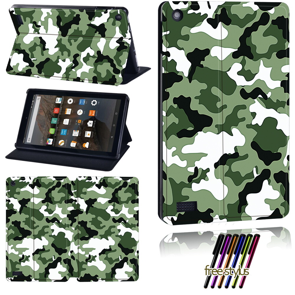Leather Stand Cover Case For Amazon Kindle fire 7 5th/7th/9th ...