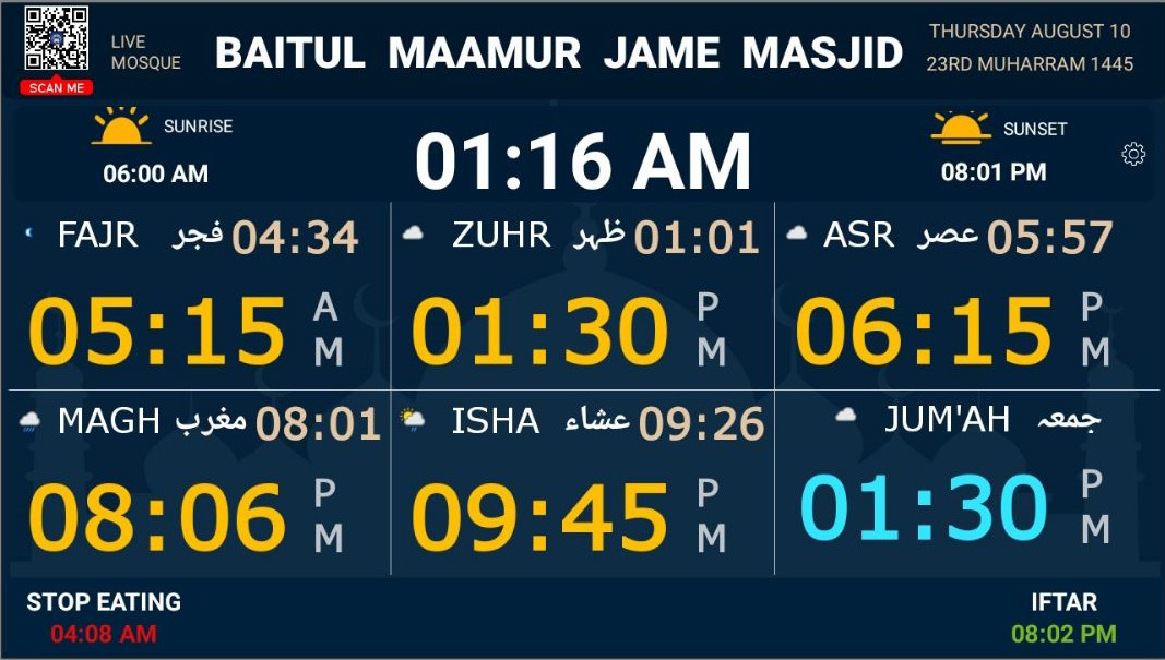 Islam Prayer Times