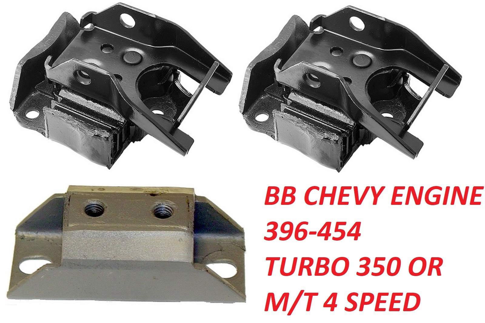 68-72 Chevelle Engine Mounts Kit 68-72 Camaro Motor Mounts 4speed or ...