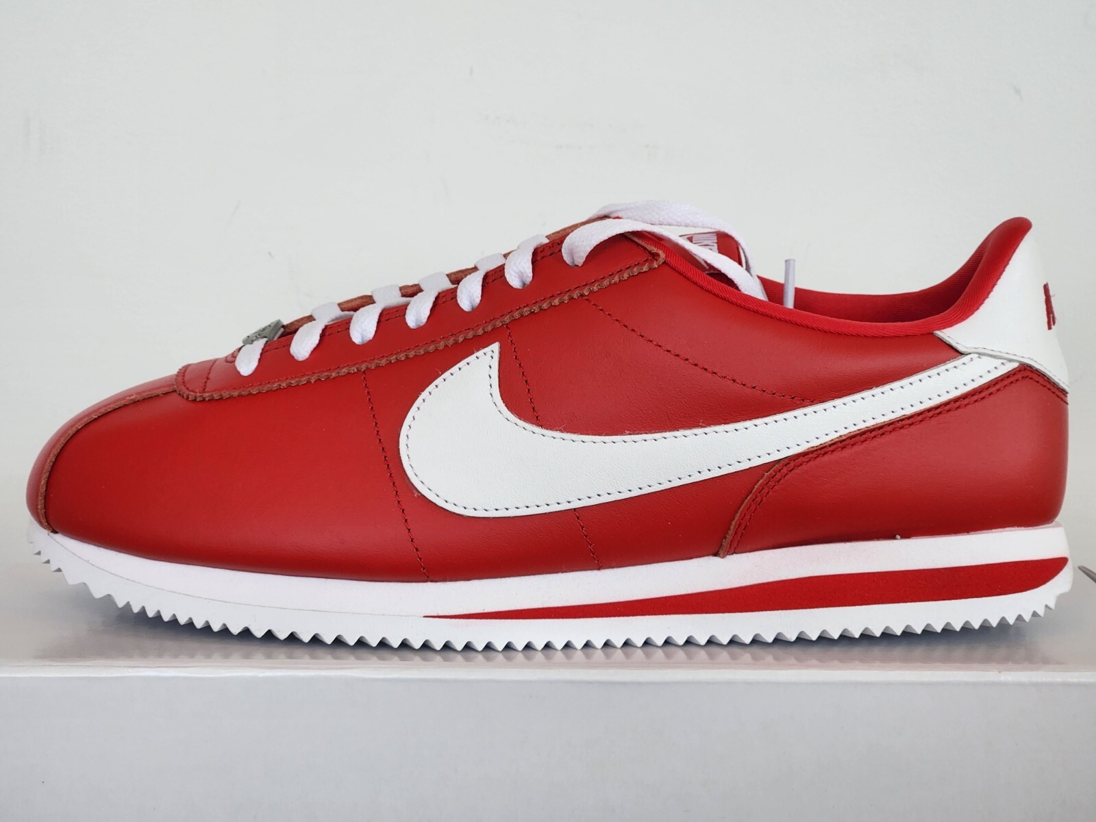Men's Nike Cortez Prm Leather 2025 Red White Swoosh Nike ID University ...