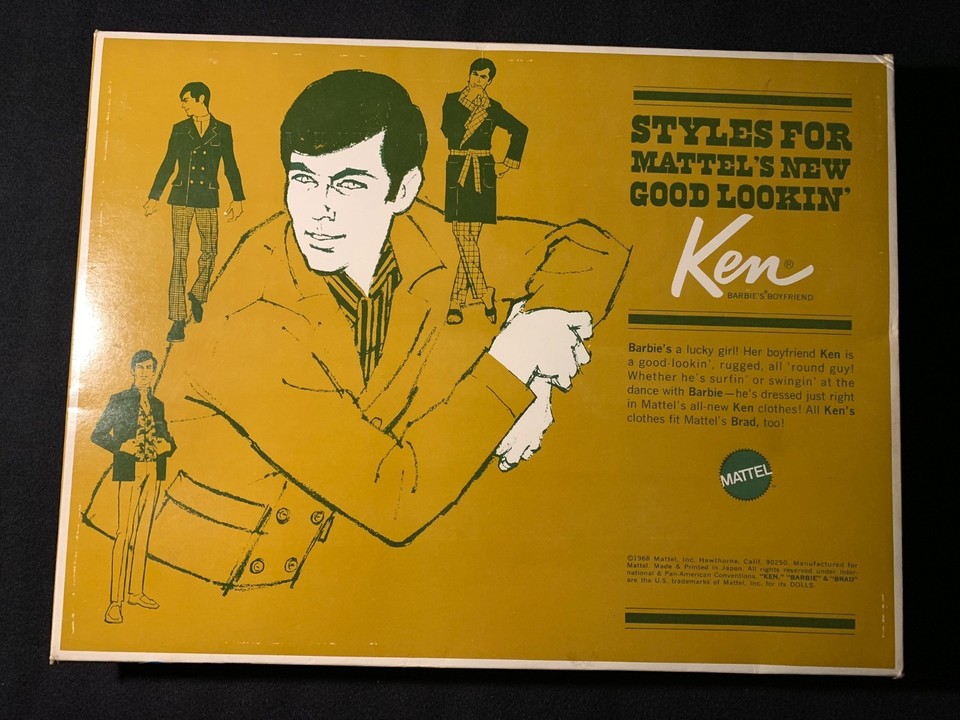 Vintage Original 1968 Good Lookin' Ken #1434 Big Business Outfit NEW ...