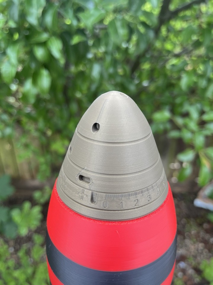 3D Printed Replica QF 18 Pounder Shrapnel Shell - Fully 3D Printed In ...