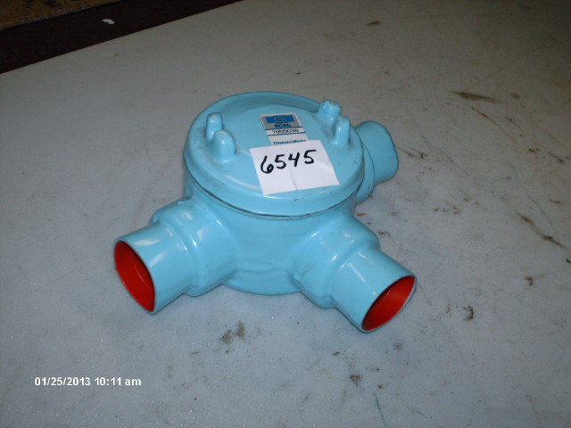 Thomas & Betts Ocal Blue Plastic Bond Conduit Bodies GUAT 47 1-1/4" NPT ...