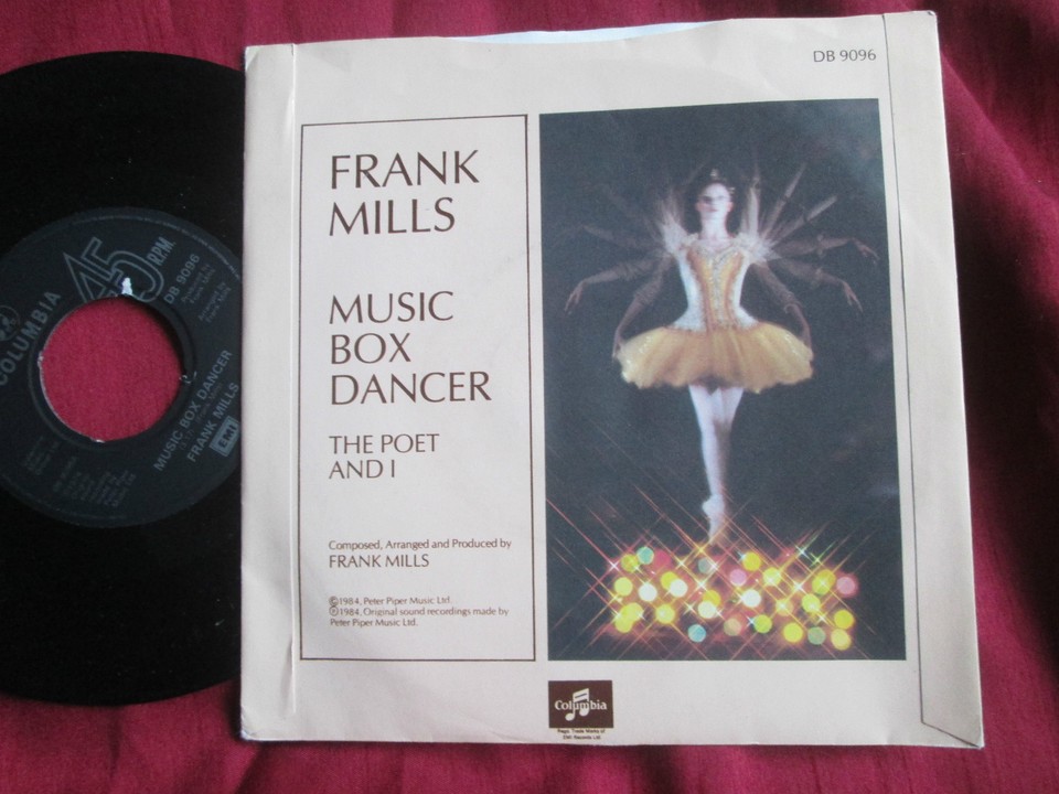 Frank Mills ‎– Music Box Dancer Columbia ‎– DB 9096 Vinyl 7 inch Single ...