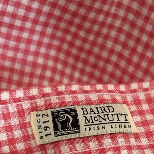 Brooks Brothers Shirt Mens M Irish Linen Baird Mcnutt Regent Pink ...