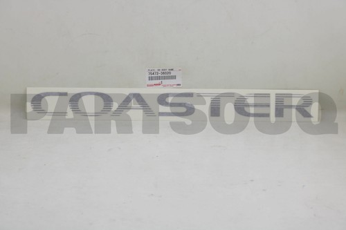 7547236020 Genuine Toyota PLATE, REAR NAME, NO.2 (MODEL MARK) 75472 ...