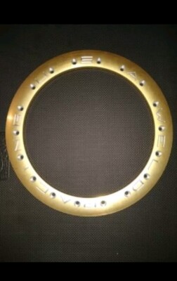 16" Weld Racing Wheels GOLD Beadlock Rings Original 18 Bolt Made in the ...