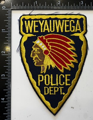 VINTAGE OBSOLETE Weyauwega Wisconsin WI Police Patch | eBay