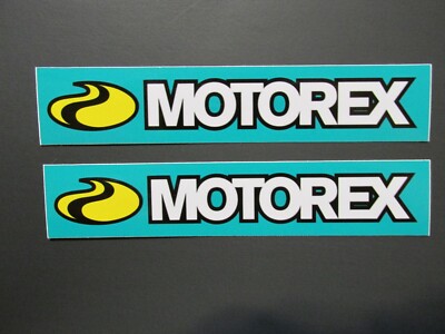 Two Motorex Racing Oils Logo Decals Stickers Sponsor GasGas Motorcycles ...