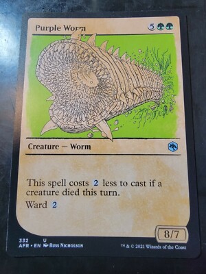 Purple Worm 332 U AFR Magic the Gathering MTG | eBay