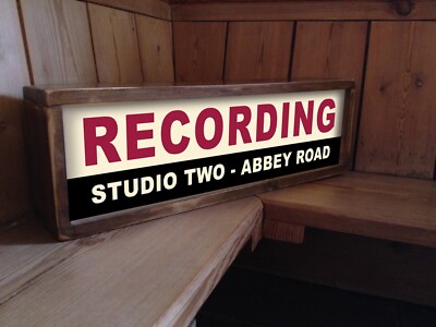 Abbey Road - The Beatles - Recording Studio Light - Recording Light Box ...