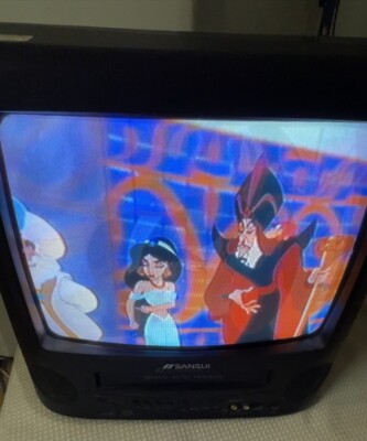 Sansui COM3101A 13” TV VCR Combo Retro Gaming VHS Player Recorder ...