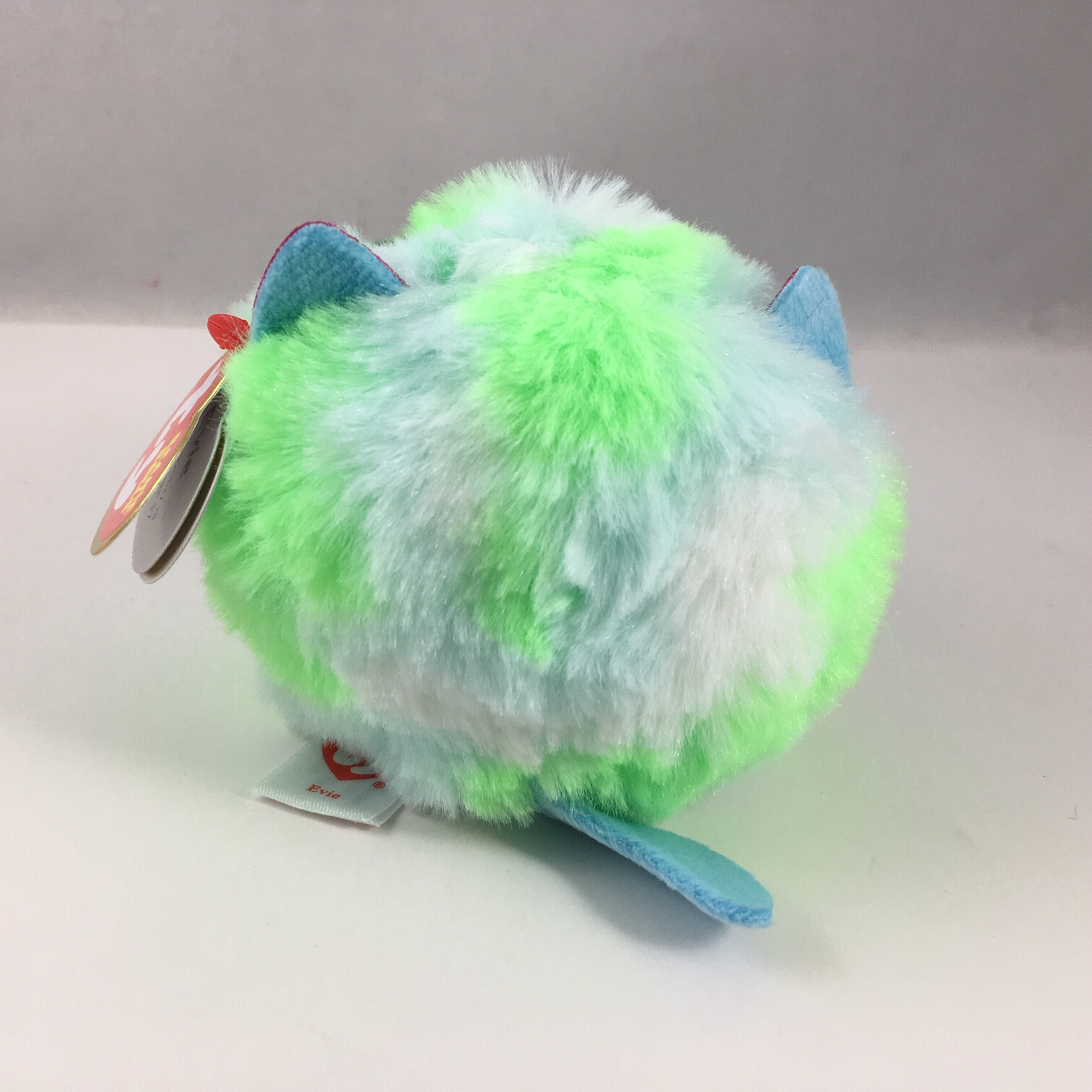 Ty Puffies (Beanie Balls) - EVIE the Green Cat (4 inch) Plush Toy NEW ...