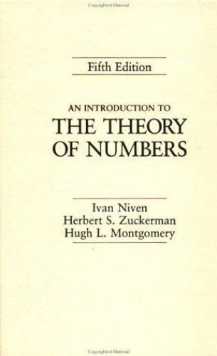 Introduction to the Theory of Numbers by Herbert S. Zuckerman, Hugh L ...