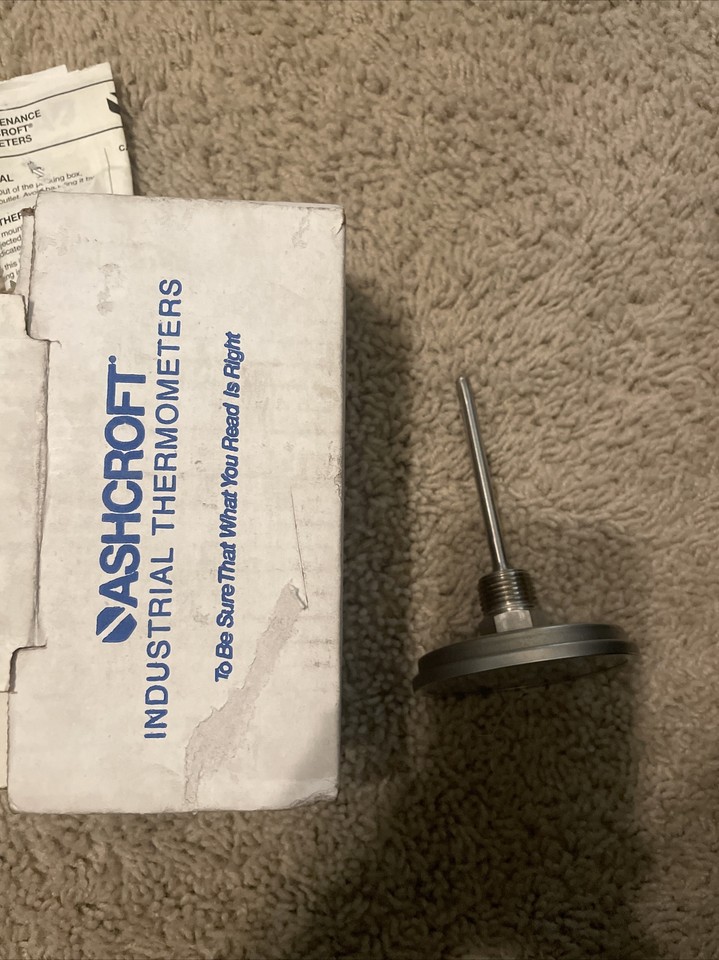 ASHCROFT 3'' BIMETAL THERMOMETER NEW IN BOX 30CI 60R 040 0/250F | eBay