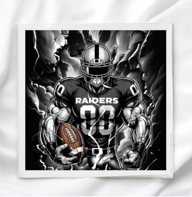 Las Vegas Raiders Football Fabric Panel for Quilting Crafting Sewing ...