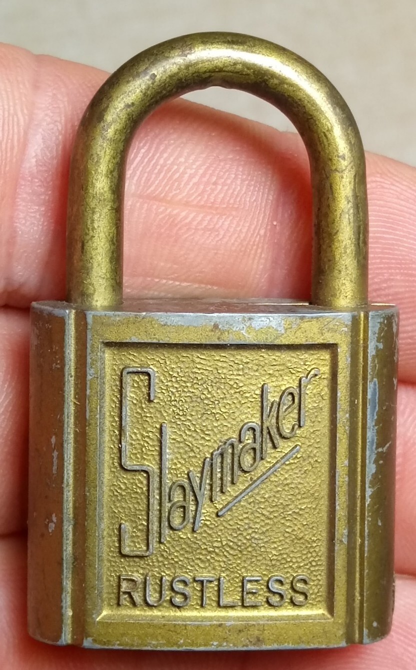 Vintage Slaymaker Rustless Padlock Lock w 2 Keys Precision Made USA | eBay