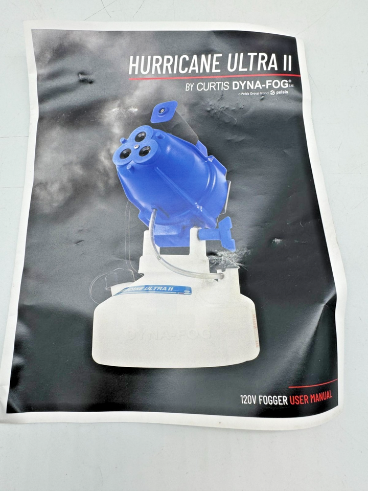 NIB Curtis Dyna-Fog Hurricane Ultra II Portable Electric Fogger 110V ...