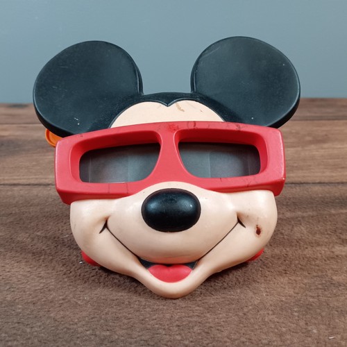 Disney Mickey Mouse View Master 3D Goggles Red Black Vintage Toy | eBay