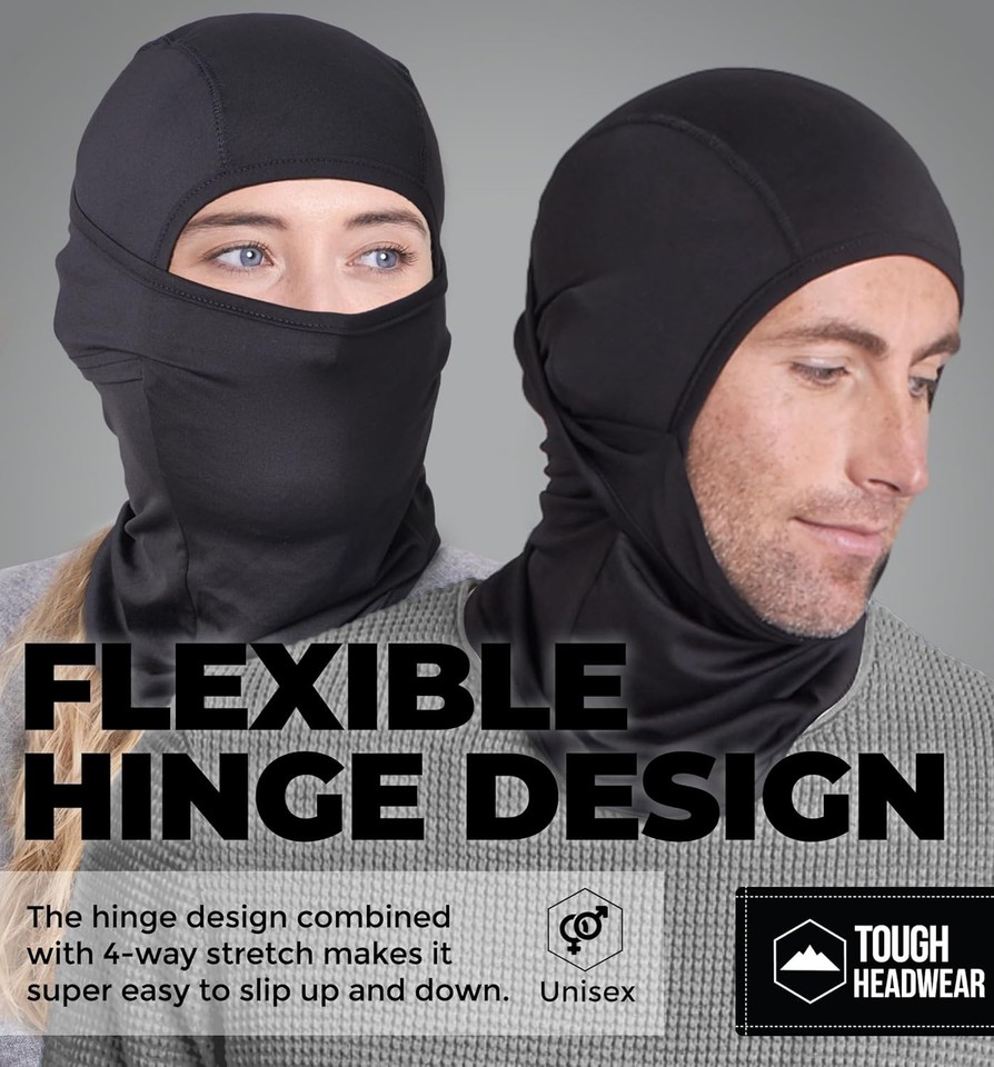 Tough Headwear Winter Balaclava - Windproof Ski Mask & Winter Face ...