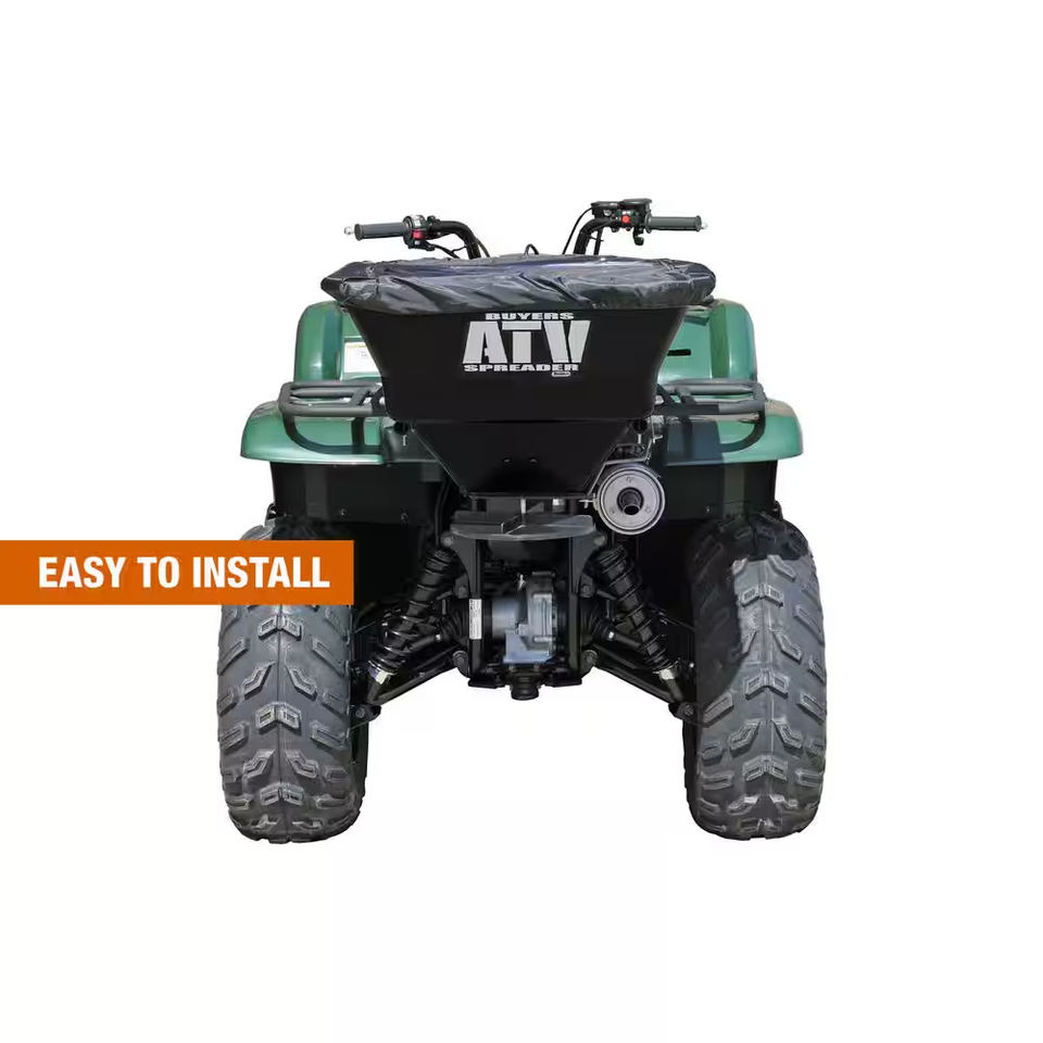 100 Lbs. Capacity ATV Mounted All Purpose Broadcast Spreader for Rock ...