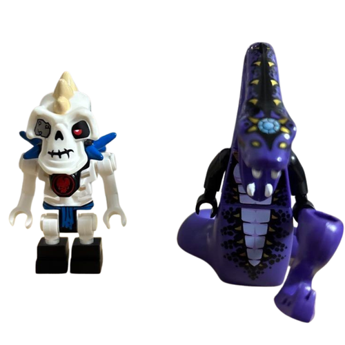 LEGO Ninjago Minifigures Nuckal Skeleton & Pythor Anacondrai Snake Tail ...