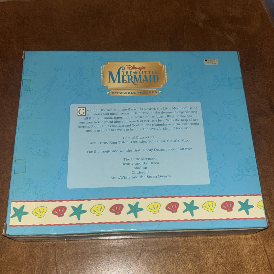 RARE HTF Disney Store Little Mermaid Poseable Figure PVC Set 8 Piece ...