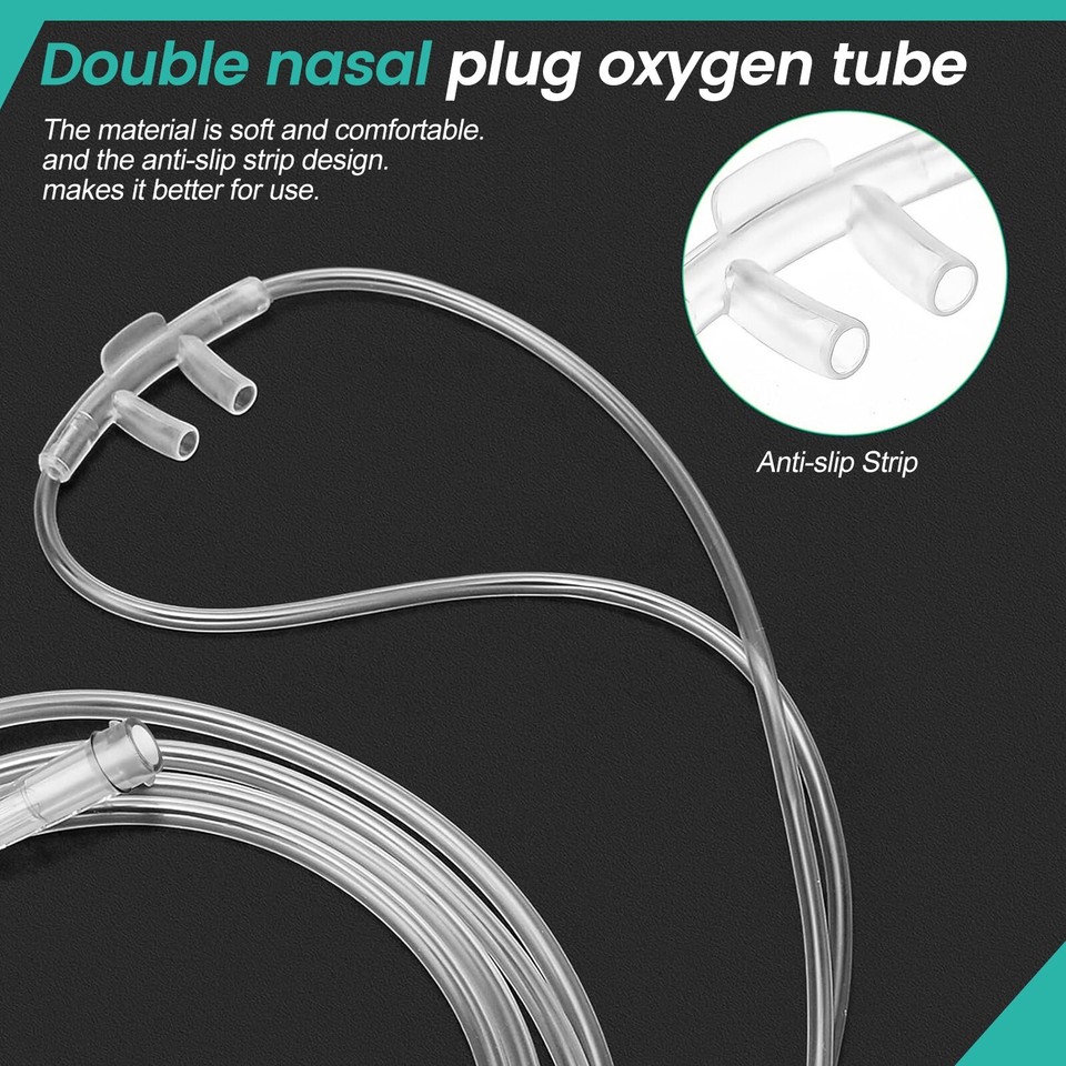 5Pack Nasal Cannula Nasal Oxygen Tube 25ft Oxygen Tubing Oxygen Cannula ...