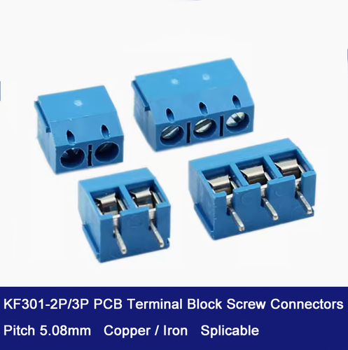 10Pcs KF301-2P/3P PCB Terminal Block Screw Connectors Pitch 5.08mm ...