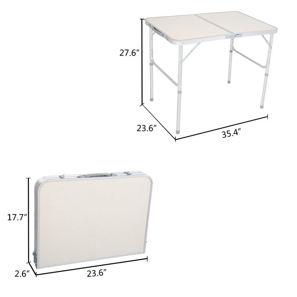 New 3 Feet Portable Folding Table Outdoor Picnic Camping Table Party ...