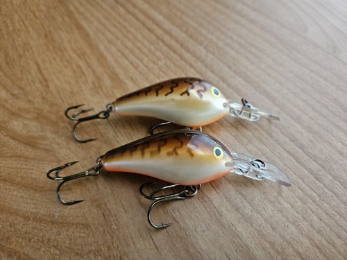 (2) Rapala Rattlin Fat Rap #5 Crankbaits, RFR05 CW CRAWDAD Finland ...