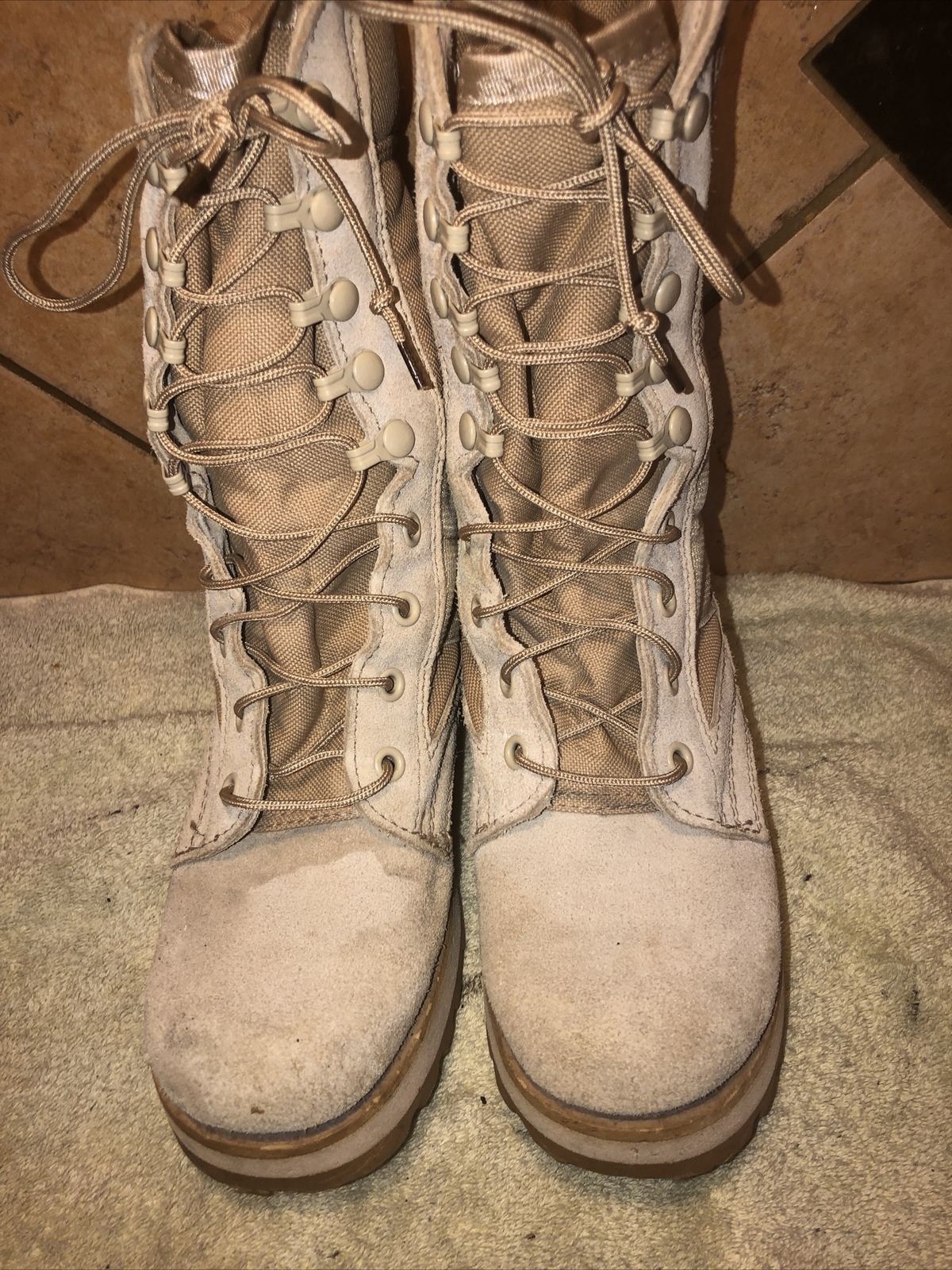 Rothco Tan Suede Military Combat Desert Boots Sz 3 R … - Gem