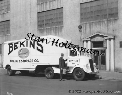 8x10 Original Stan Holtzman b&w photo - STUDEBAKER BEKINS MOVING ...