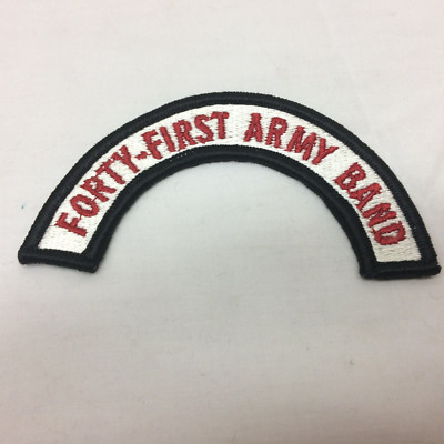Vintage Military Shoulder Patch Forty First Army Band Color Variant ...