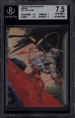 1995 DC versus Marvel Impact #15 ATOM BGS 7.5 Nm+ Pop 2 Graded DCU Card ...