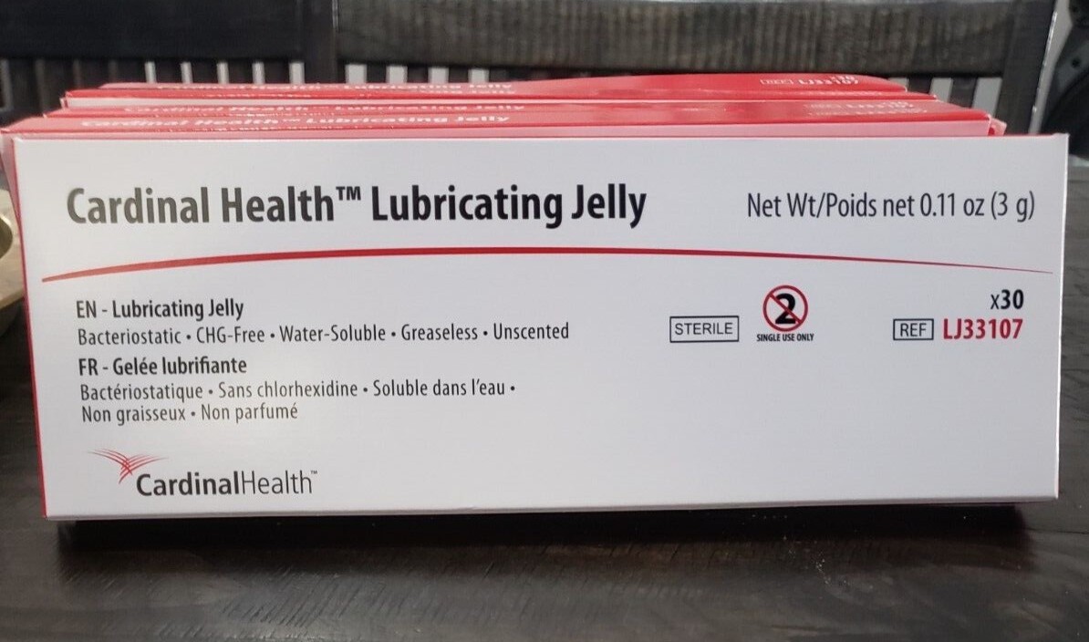 30 Cardinal Health Lubricating Jelly Net Wt 0.11oz 3g Packet, x30/BX | eBay