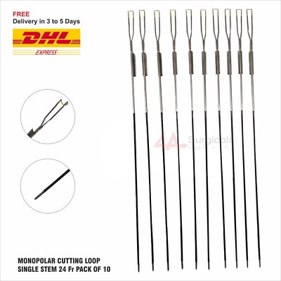4A MONOPOLAR CUTTING LOOP SINGLE STEM 24 Fr PACK OF 10 | eBay