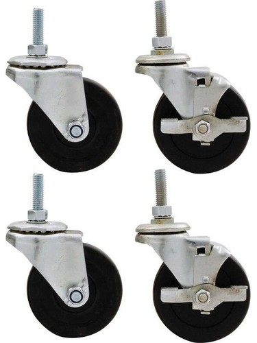 Allstar Performance Engine Cradle Casters Standard Duty 3/8 in Studs ...