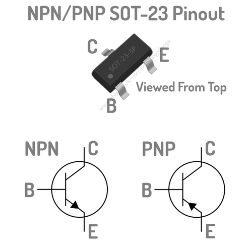 30 Types SOT-23 SMD Transistors, 10 pack or 300 pack of all types | eBay UK