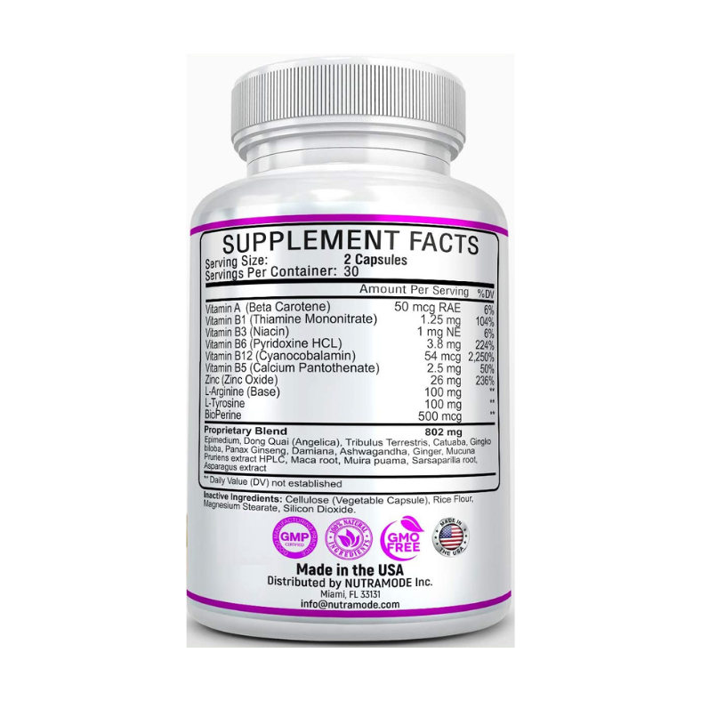 Powerful Natural Female SEX DRlVE BOOSTER Supplement 60 Caps WOMEN ...