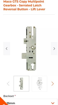 Maco GTS Door Lock Old Style 35mm 92mm Upvc Multi Point Door Lock ...